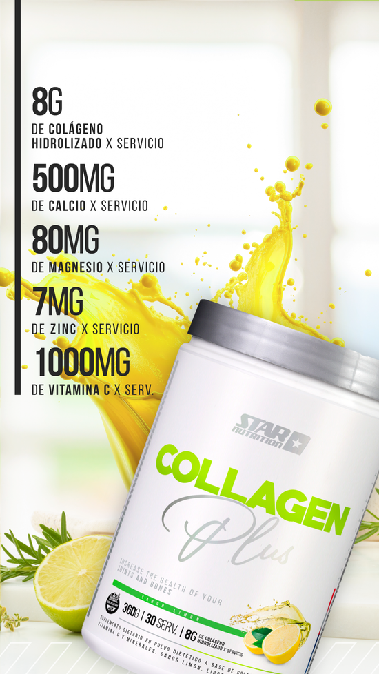 Collagen PLUS Limon 360 Gr en polvo – Star Nutrition Ar